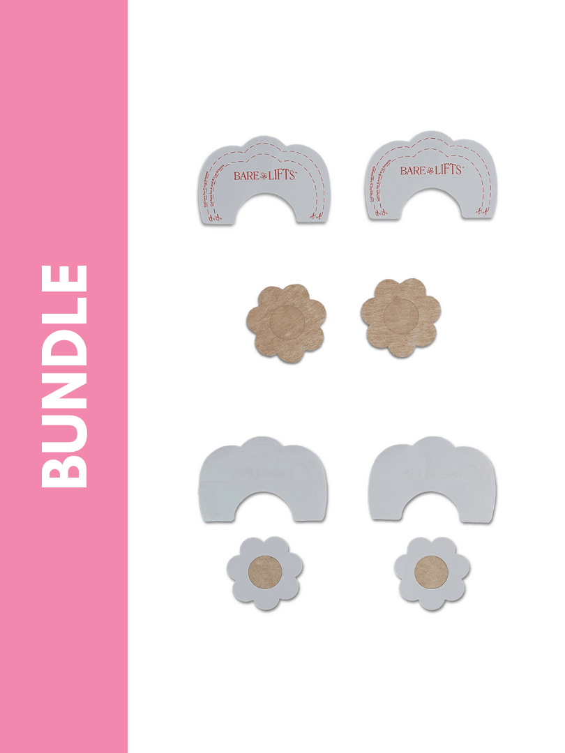 Ultimate Disposable Bust Lift Up Tape & Stick On Nipple Cover Bundle P ...